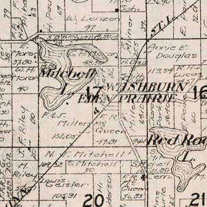 1916 Township Map of Eden Prairie Hennepin County Minnesota - Etsy