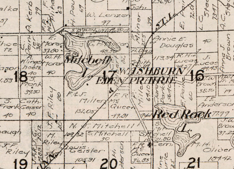 1916 Township Map of Eden Prairie Hennepin County Minnesota - Etsy