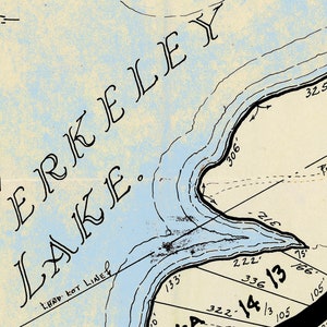 1950 Map of Berkeley Lake Properties Gwinnett County Georgia - Etsy