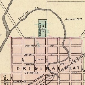 1878 Town Map of Boscobel Grant County Wisconsin - Etsy