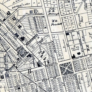 1892 Map of Edwardsville Madison County Illinois - Etsy