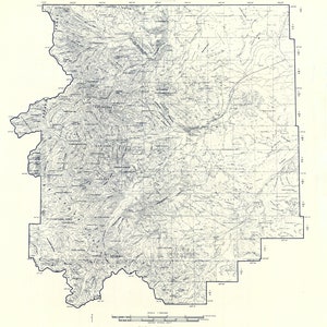 1899 Map of Park County Wyoming - Etsy