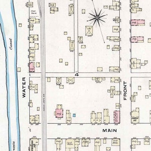 1884 Town Map of Halifax Dauphin County Pennsylvania - Etsy
