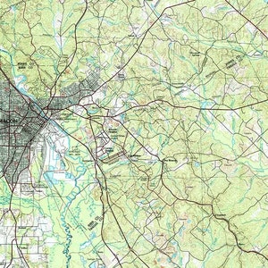 1978 Topo Map of Macon Georgia Quadrangle - Etsy