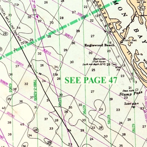 1996 Nautical Chart Map of Venice Florida Gulf Region Stump Pass - Etsy