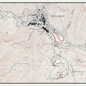 1902 Map of Bisbee Cochise County Arizona - Etsy