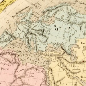 1839 Map of the World - Etsy