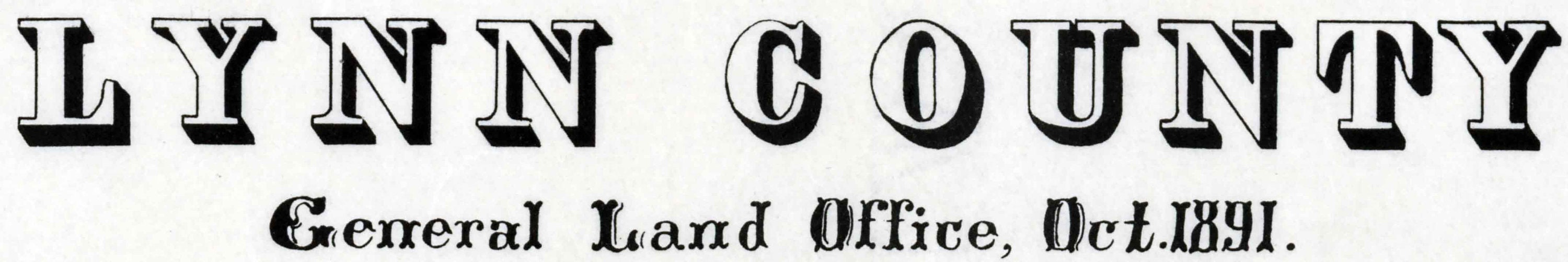 1891 Farm Line Map of Lynn County Texas - Etsy