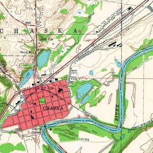 1958 Topo Map of Shakopee Minnesota Quadrangle - Etsy
