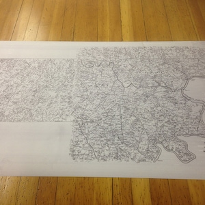 Monongalia County WV Farm Line Map Showing Oil and Gas Well Locations ...