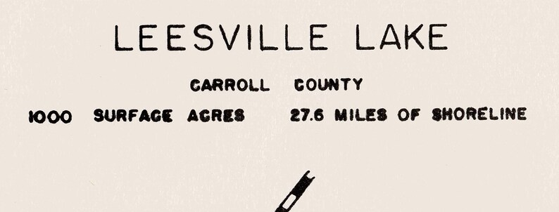 1960 Map of Leesville Lake Carroll County Ohio Camp Muskingum - Etsy Canada