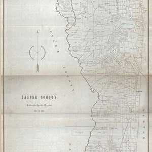 1898 Map of Jasper County Texas - Etsy