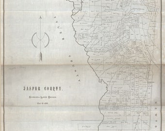 Jasper County Map - Etsy