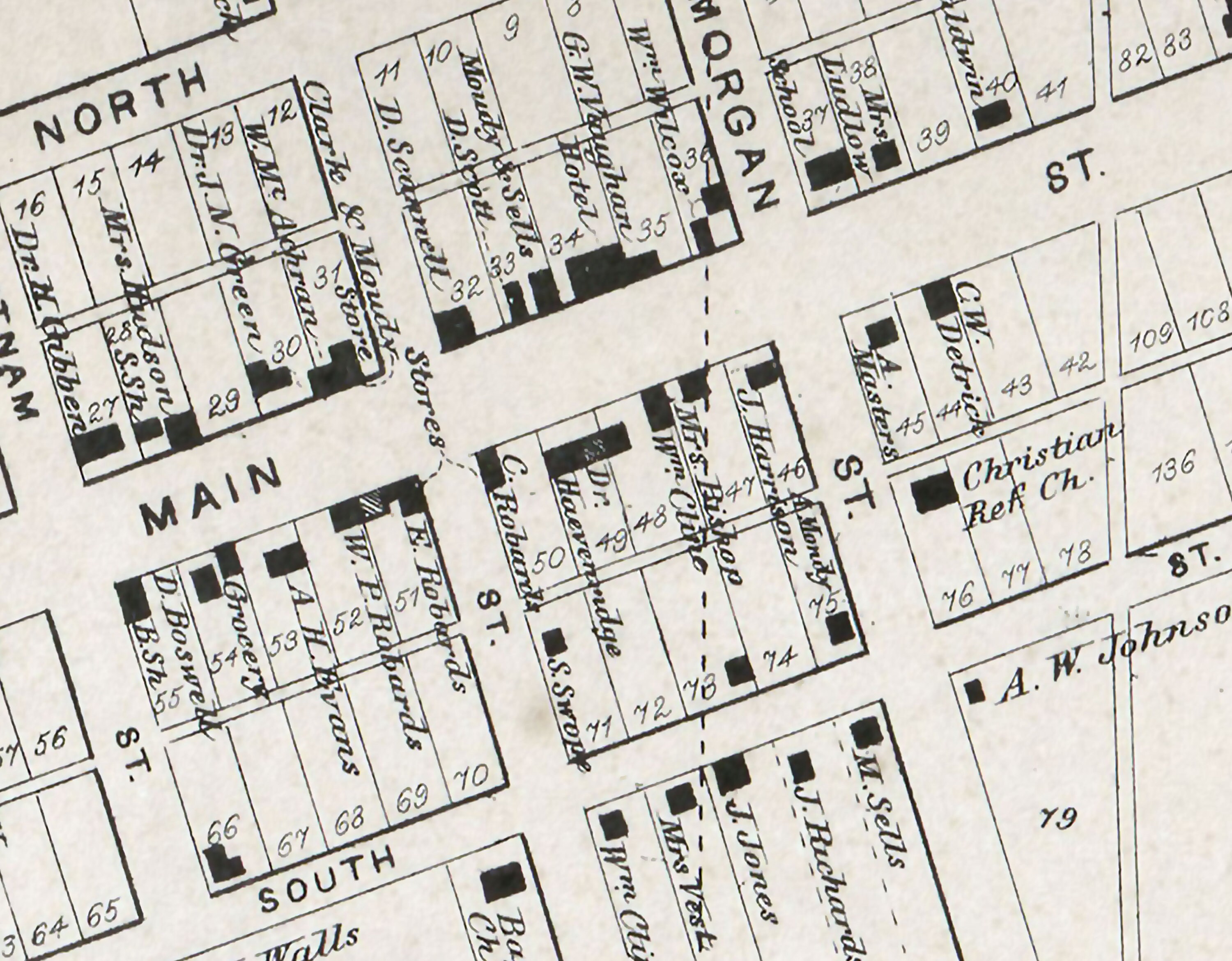 1866 Map of Stilesville Hendricks County Indiana - Etsy