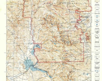 1954 Topo Map of Detroit Michigan Quadrangle Lake Saint Clair - Etsy