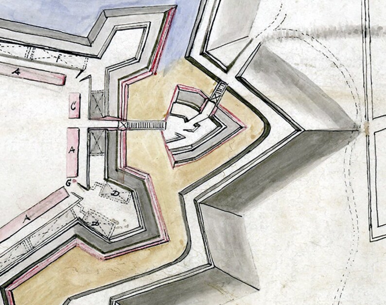 1761 Map of Fort Pitt Pittsburgh Pennsylvania | Etsy