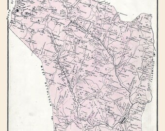 Map of Somerset Pa - Etsy