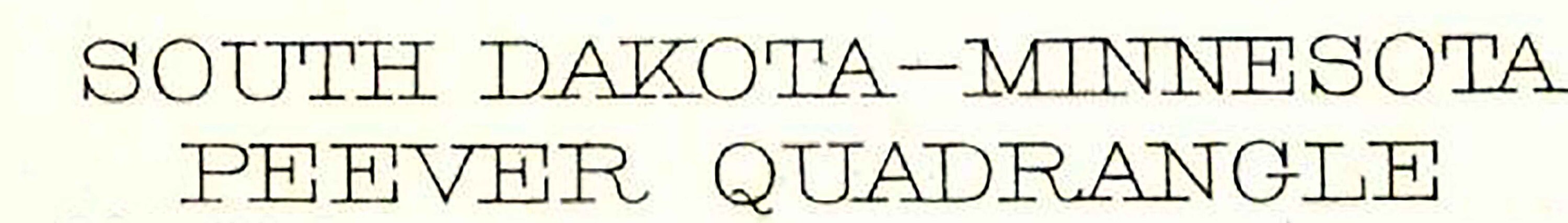 1918 Topo Map of Peever South Dakota - Etsy UK