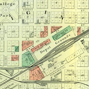 1893 Map of Galva Henry County Illinois - Etsy