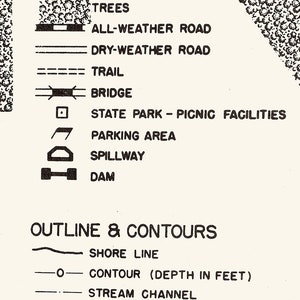 1960 Map of Jefferson Lake Jefferson County Ohio - Etsy