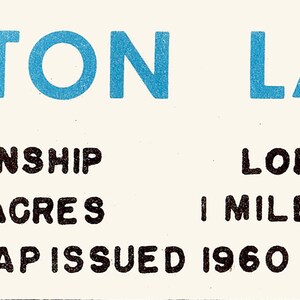 1960 Map of Kipton Lake Lorain County Ohio - Etsy