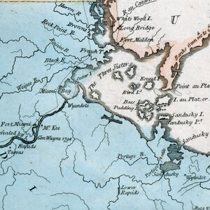 1814 Map of the State of Ohio - Etsy