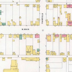 1895 Town Map of Ligonier Westmoreland County Pennsylvania - Etsy