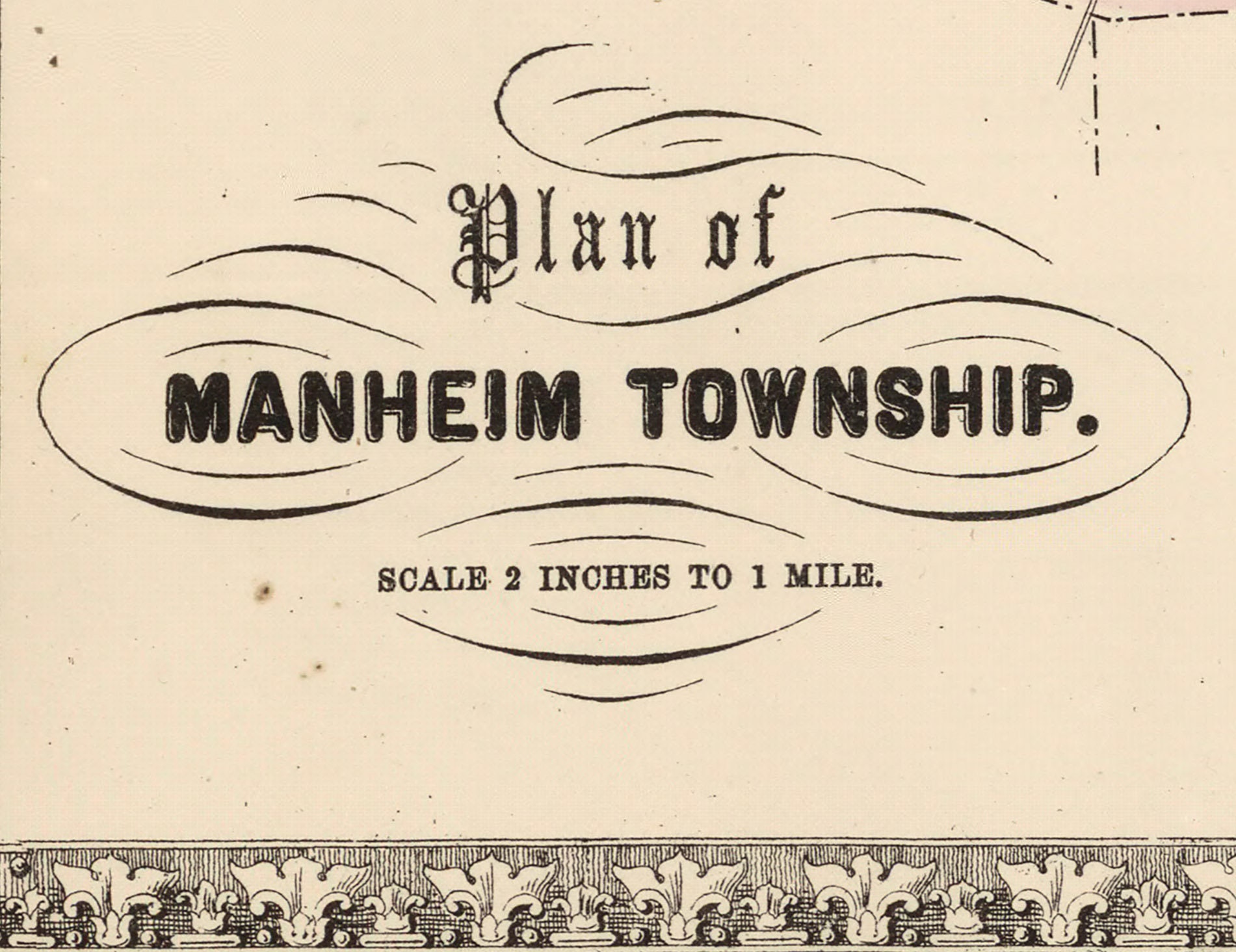 1864 Map of Manheim Township Lancaster County Pennsylvania - Etsy