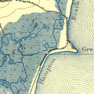1888 Map of Hampton Beach New Hampshire - Etsy