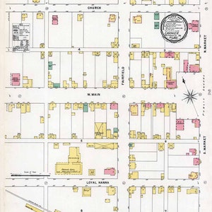 1895 Town Map of Ligonier Westmoreland County Pennsylvania - Etsy