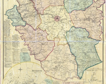 1877 Map of Madison County Tennessee Jackson | Etsy