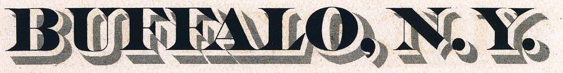 1880 Panoramic Map of Buffalo New York | Etsy