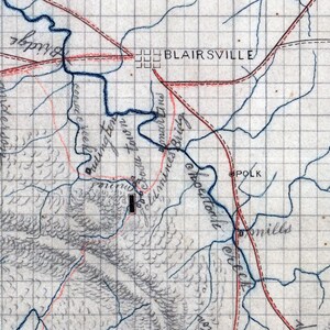 1860s Map of Lumpkin and Union County Georgia - Etsy