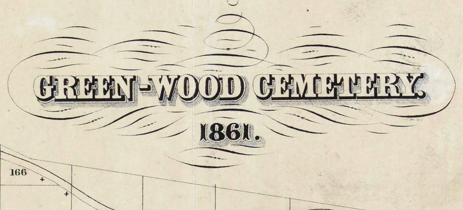 1861 Map of Greenwood Cemetery New York | Etsy