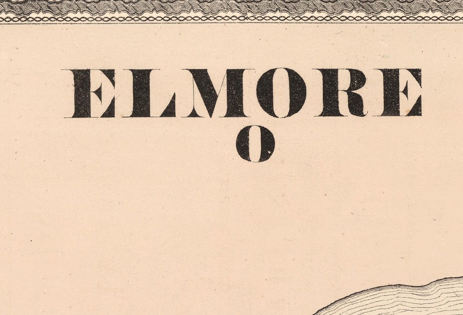 1874 Map of Elmore Ottawa County Ohio - Etsy