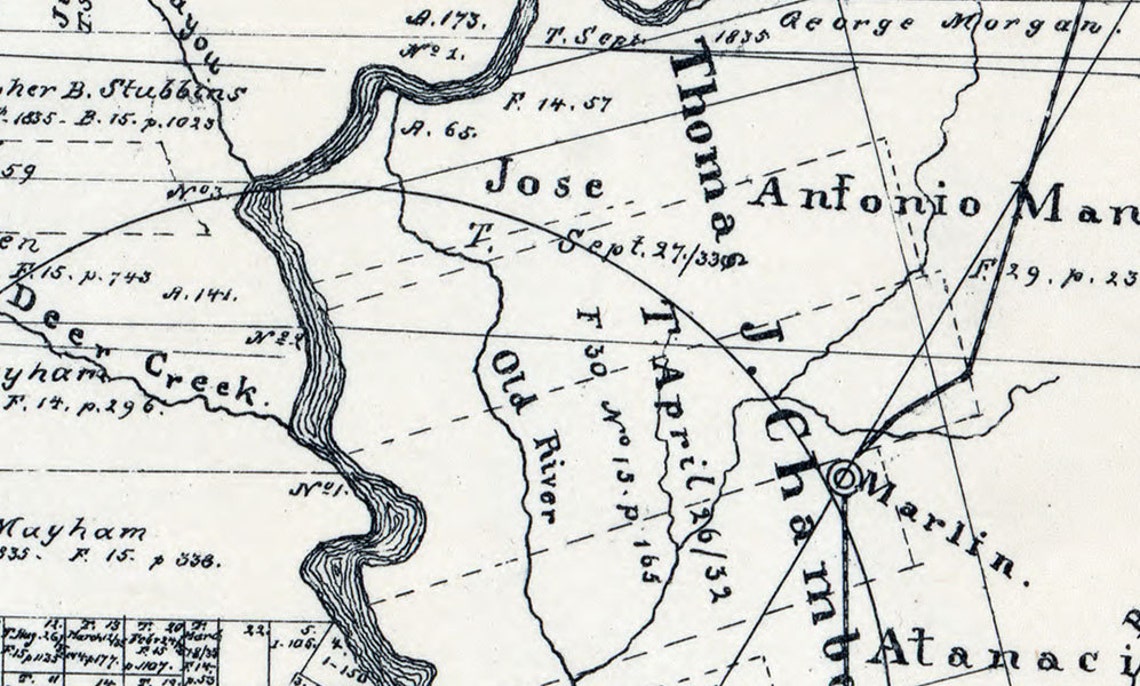 1879 Farm Line Map of Falls County Texas - Etsy