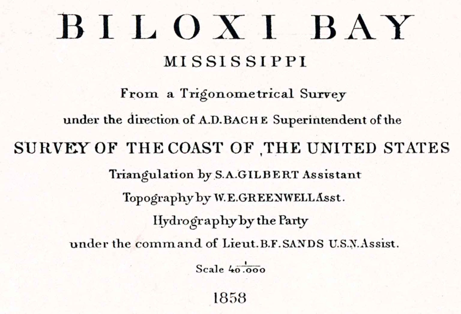 1976 Nautical Map of Biloxi Bay Mississippi - Etsy