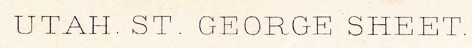 1885 Topo Map of St George Utah - Etsy