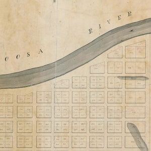 1860 Map of Fort Jackson Alabama - Etsy