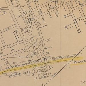 1951 Map of Leckrone 2 Mine Dunkard Township Greene County Pennsylvania ...