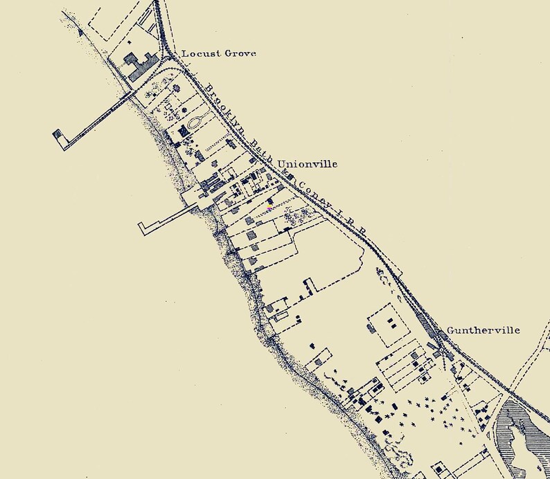 1879 Map of Coney Island New York - Etsy