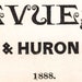 1888 Panoramic Map of Bellevue Ohio Sandusky Huron - Etsy