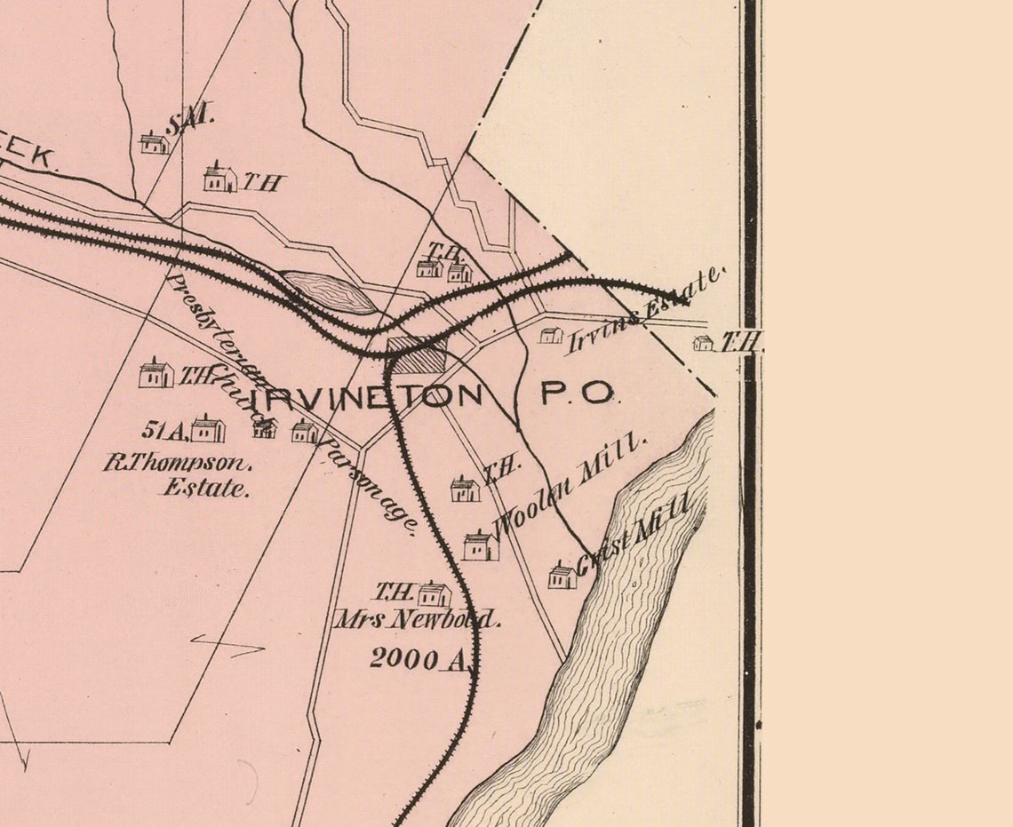1878 Map of Brokenstraw Township Warren County Pennsylvania - Etsy