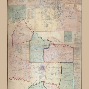 1877 Map of Haywood County Tennessee - Etsy