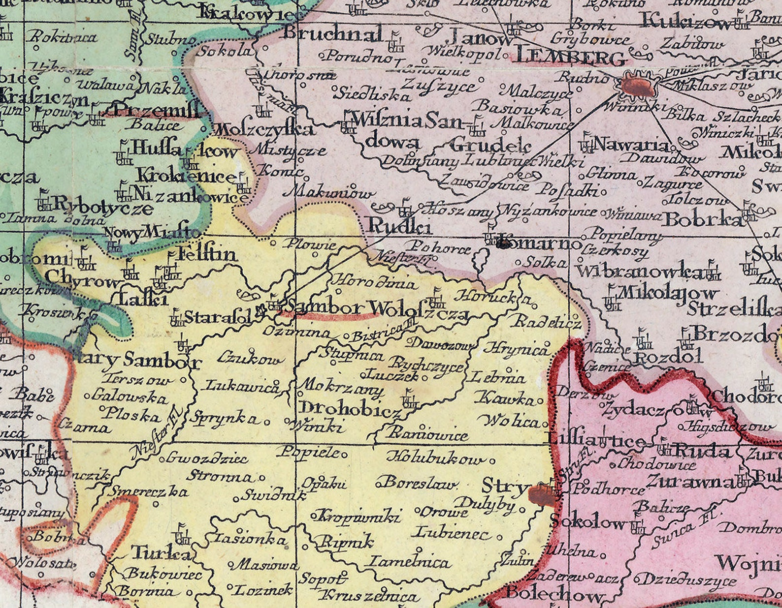 1780 Map of Galicia and Lodomeria | Etsy