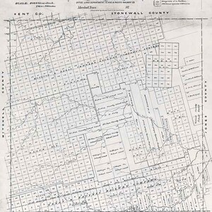 1870 Farm Line Map of Fisher County Texas - Etsy