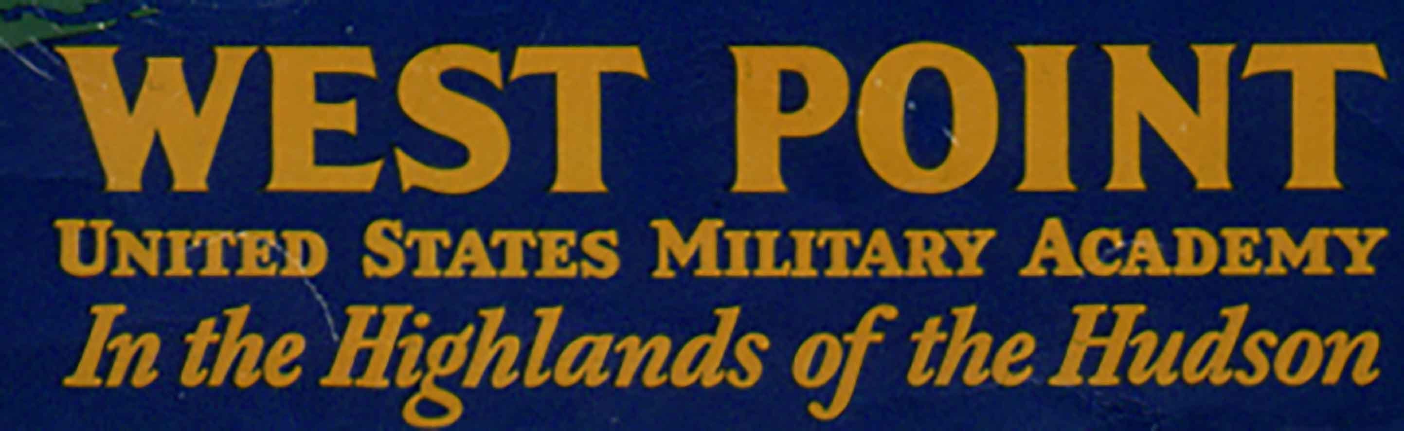 1920s Travel Poster of West Point United States Military Academy New ...