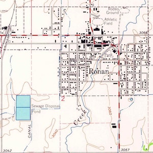 1964 Topo Map of Ronan Montana Quadrangle - Etsy