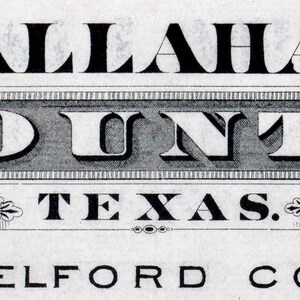 1870 Farm Line Map of Callahan County Texas - Etsy