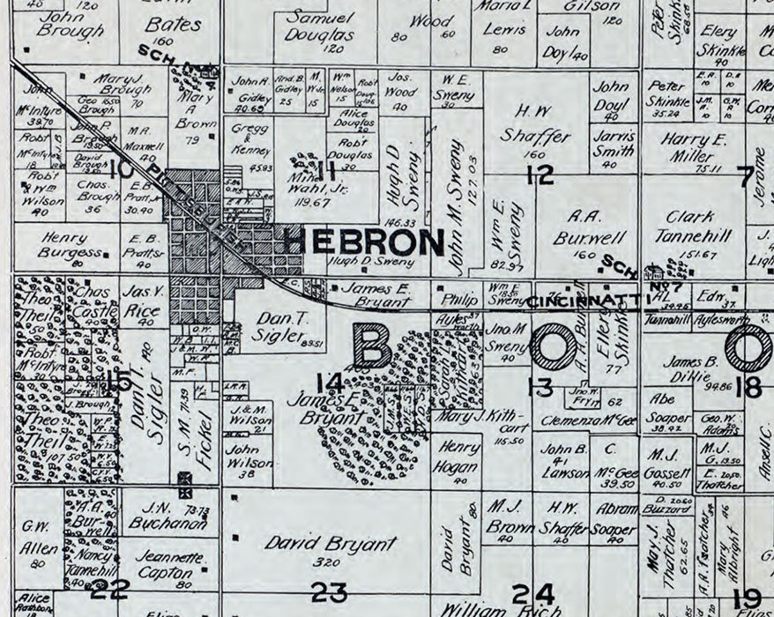 1898 Farm Line Map of Boone Township Porter County Indiana | Etsy